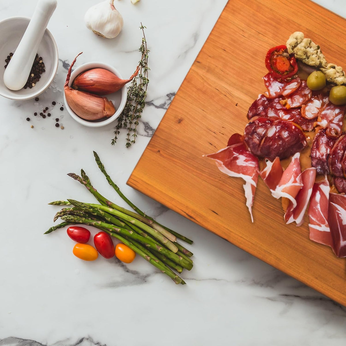 John Boos CHY-R Series Cherry Wood Reversible Cutting Boards - Durable ...